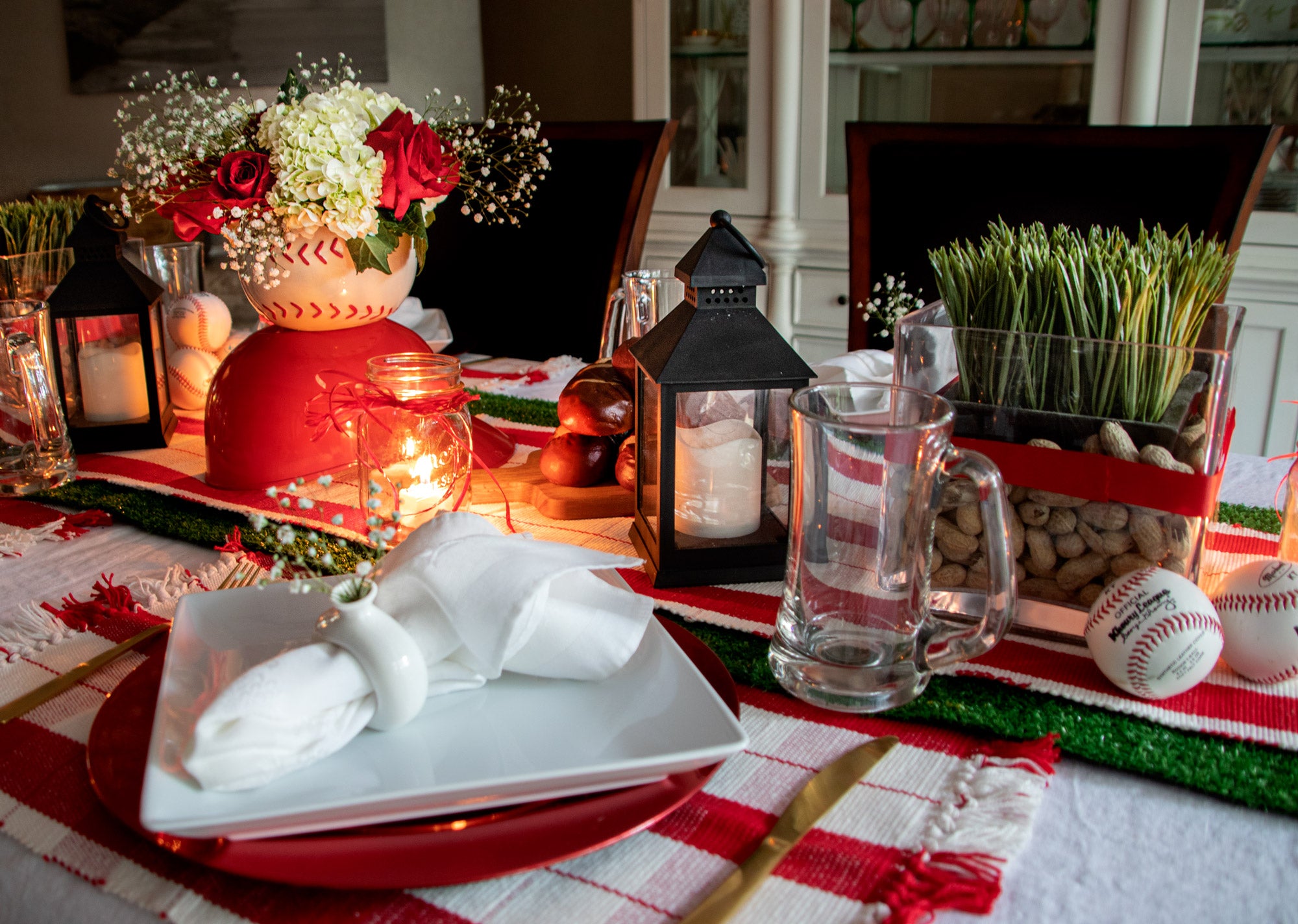 Cardinals Watch Party Tablescape – The Curated Table